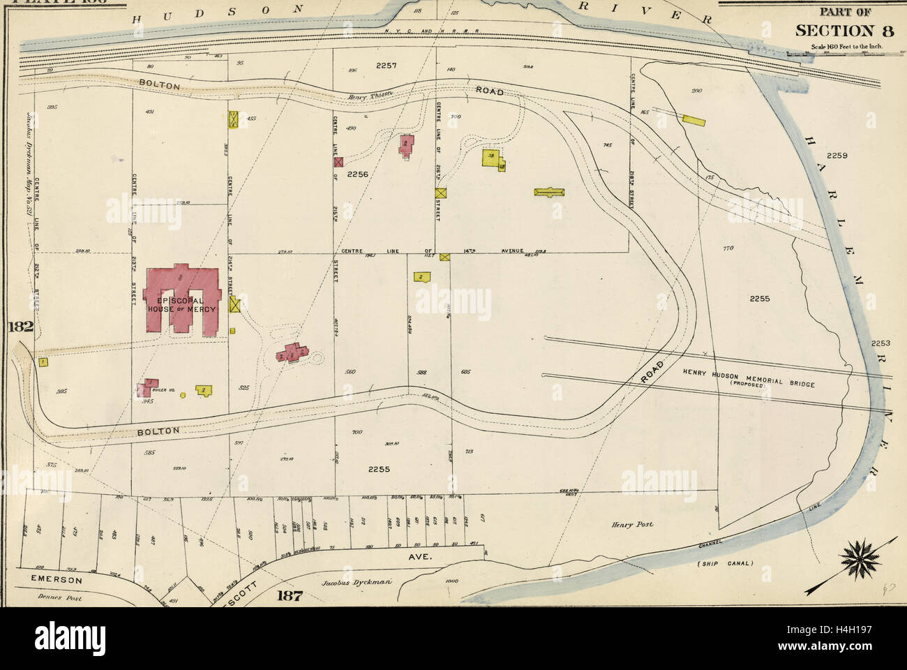 Map of harlem hi-res stock photography and images - Alamy