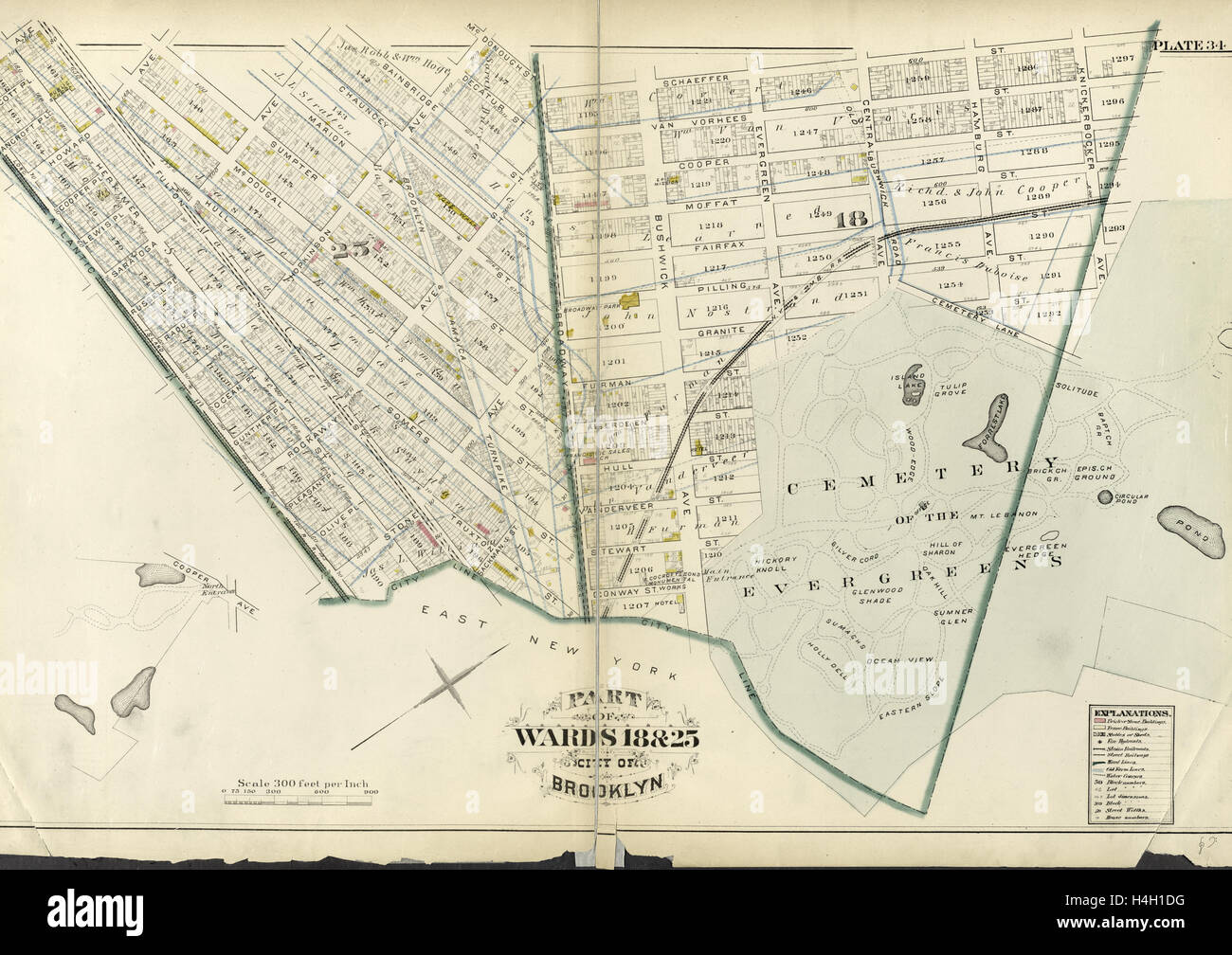 Map 23 brooklyn hi-res stock photography and images - Alamy