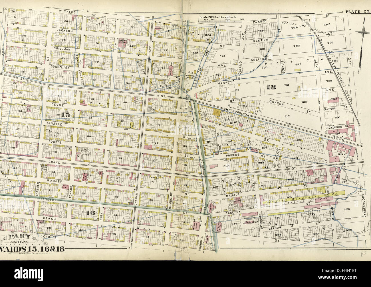 Kingsland map hi-res stock photography and images - Alamy