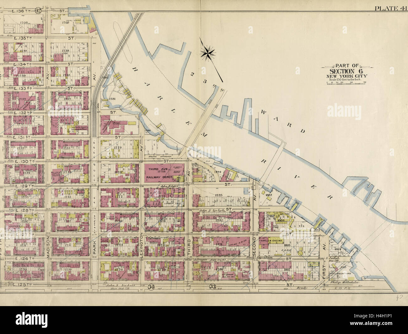 Part of Section 6: New York City, USA Stock Photo - Alamy