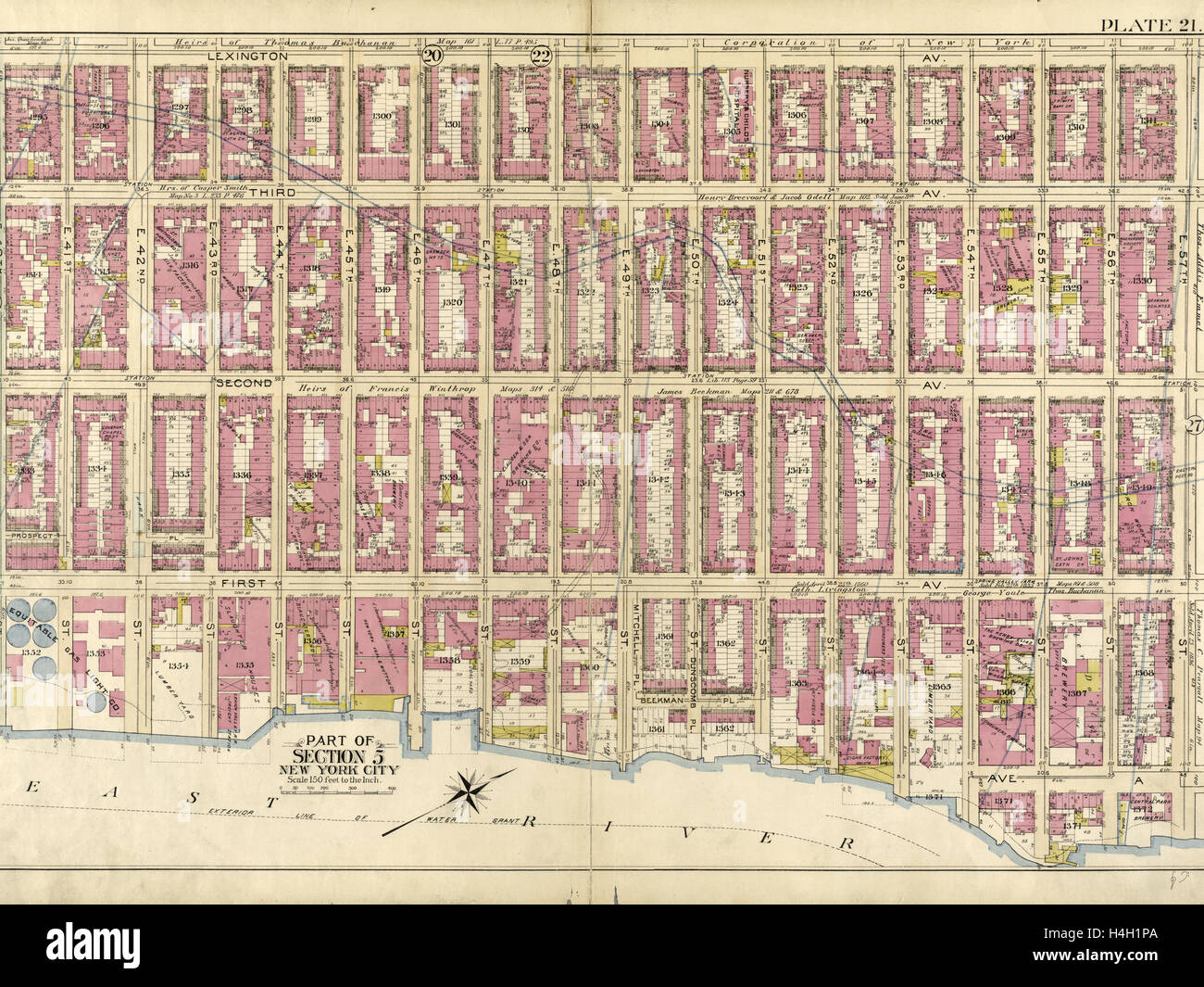 Map of new lexington hi-res stock photography and images - Alamy