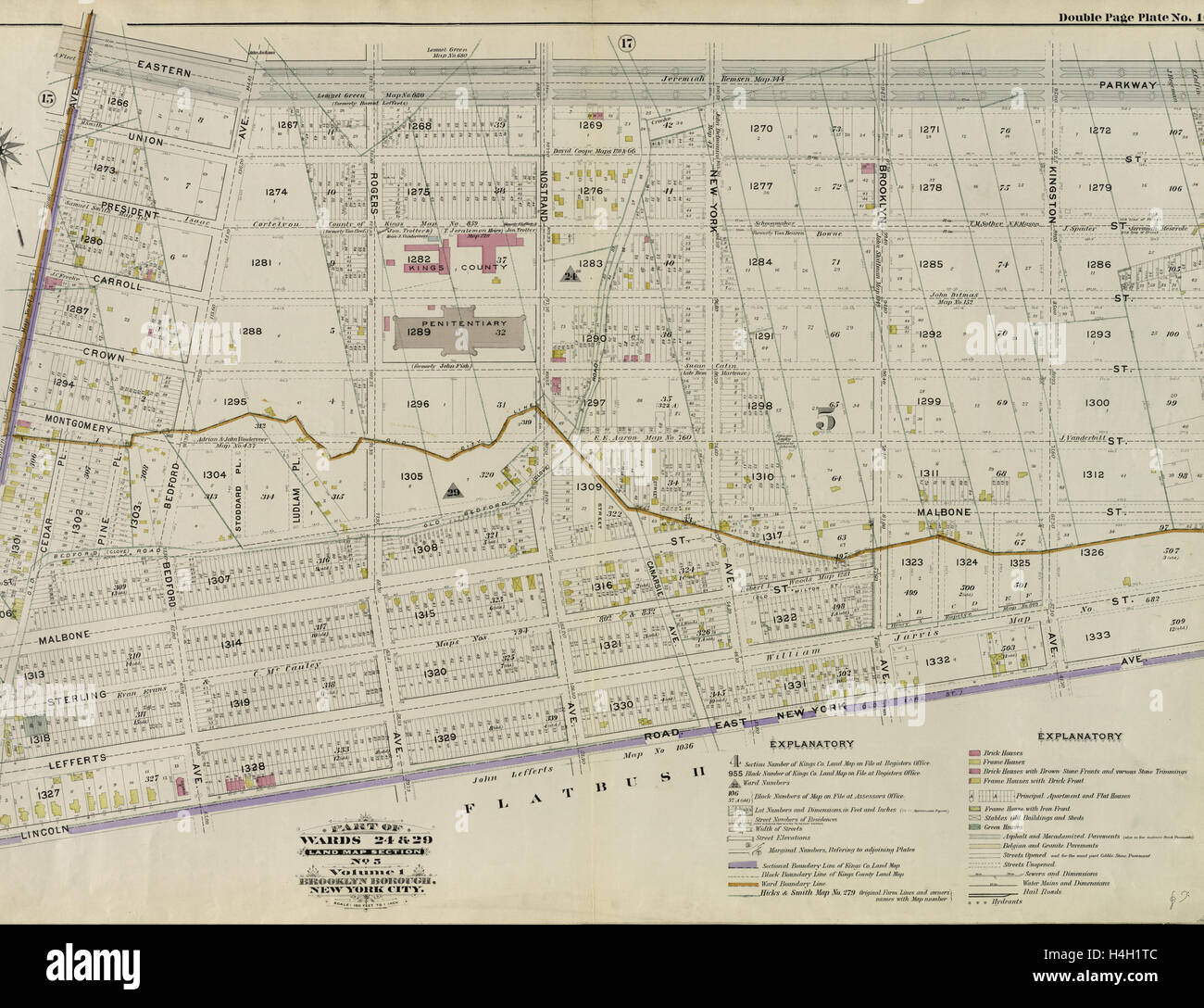 Part of Wards 24 & 29. Land Map Section, No. 5, Volume 1, Brooklyn ...