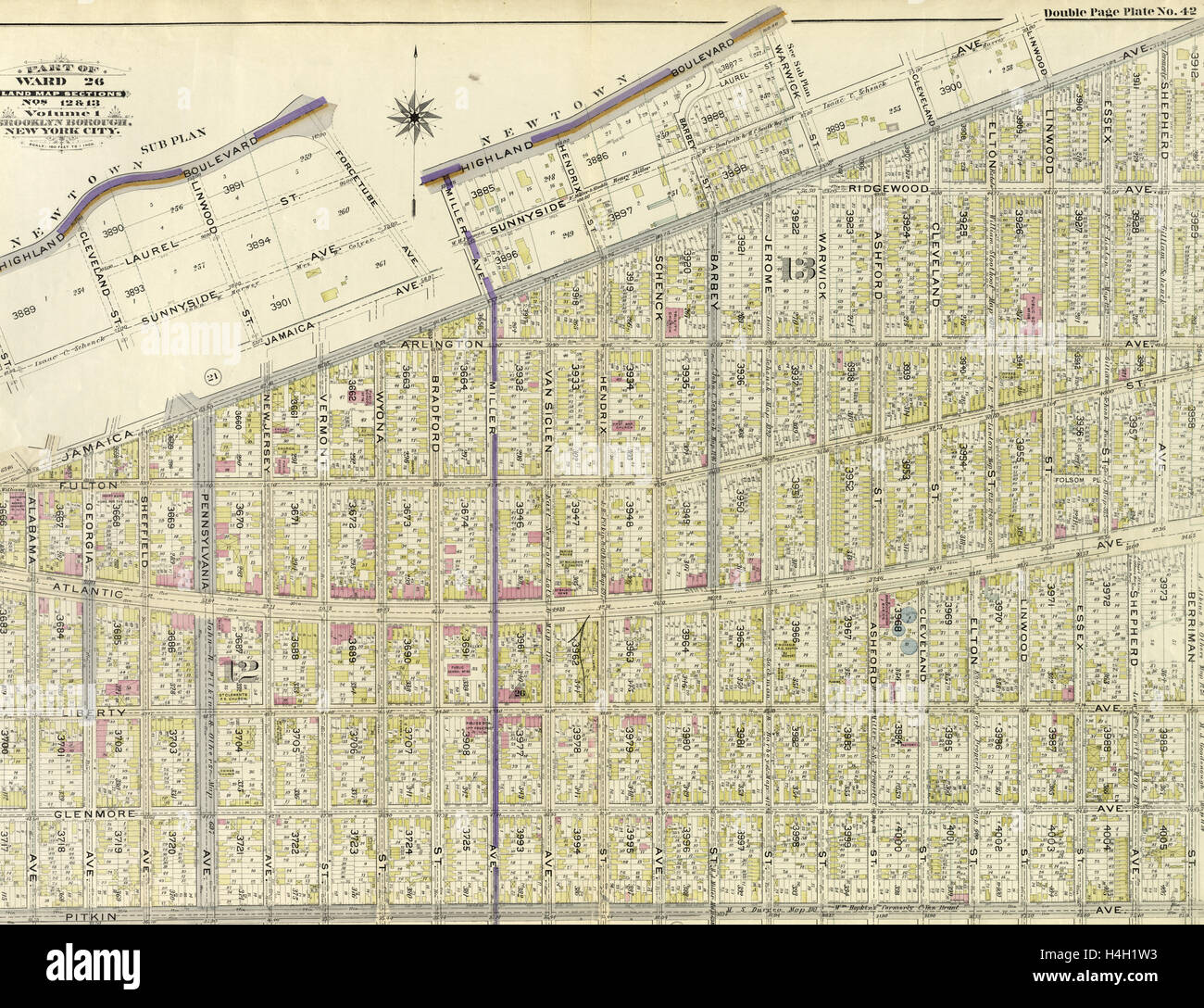 Part of Ward 26. Land Map Sections, Nos. 12 & 13. Volume 1, Brooklyn ...