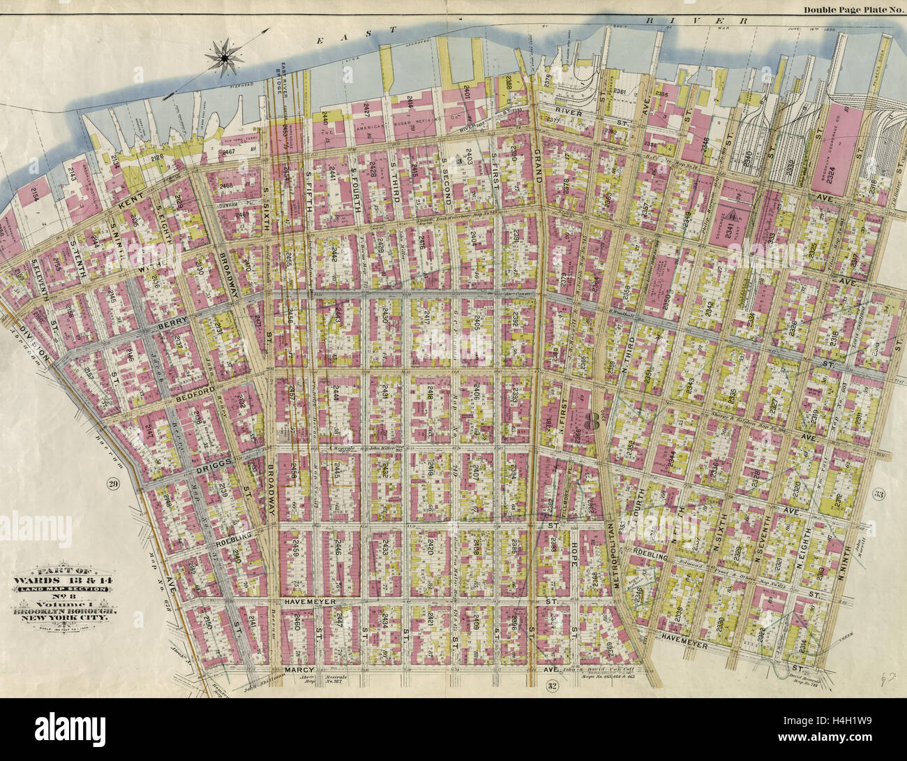 Part of Wards 13 & 14. Land Map Section, No. 8, Volume 1, Brooklyn ...