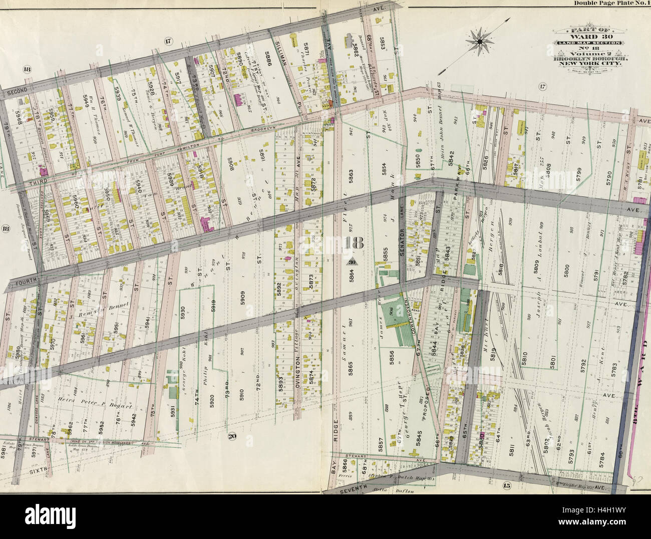 Map of the borough of brooklyn hi-res stock photography and images - Alamy