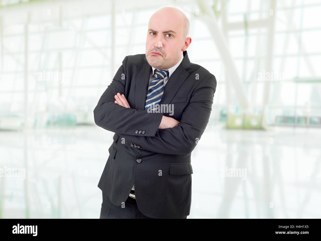 mad businessman portrait at the office Stock Photo - Alamy
