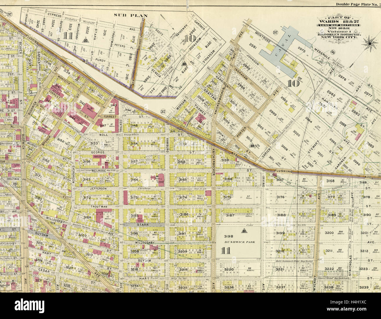 Part of Wards 18 & 27. Land Map Sections, Nos. 18 & 27. Volume 1 ...