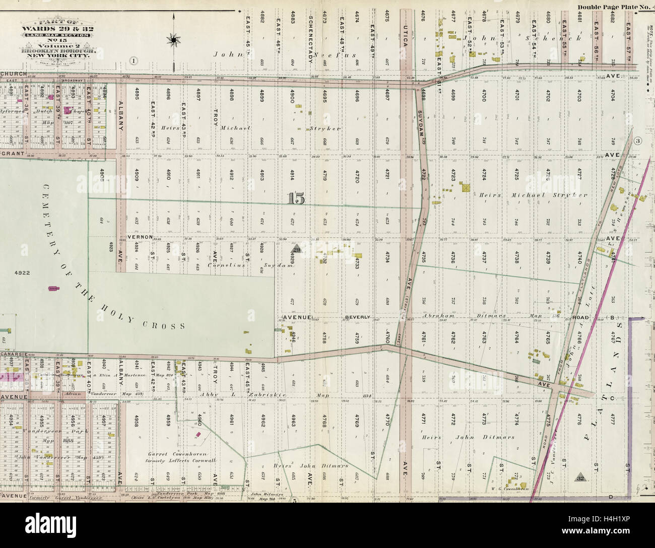 Part of Wards 29 & 32, Land Map Section, No. 15. Volume 2, Brooklyn ...