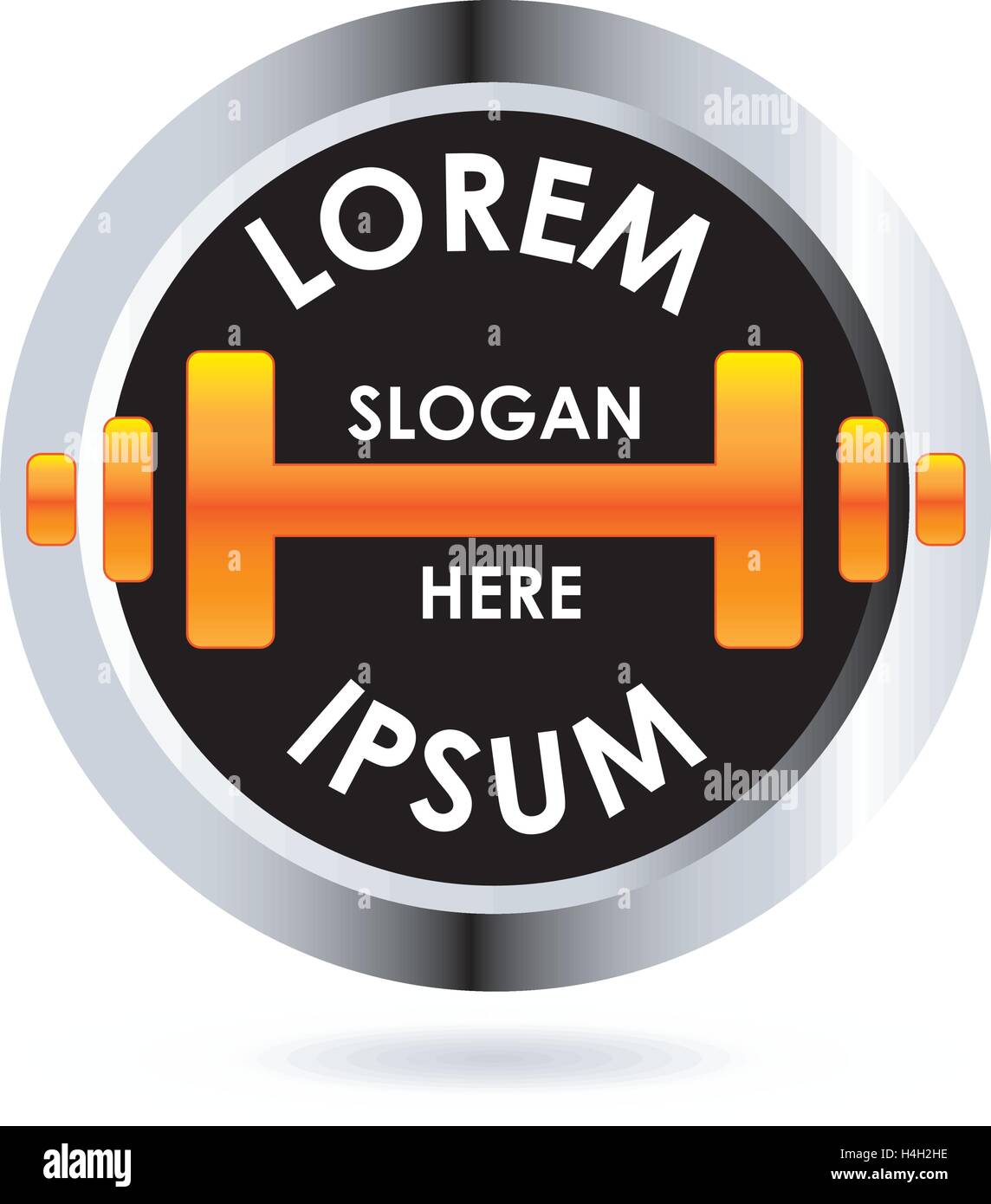 Barbell Logo Concept Design, AI 10 Supported Stock Vector Image & Art ...