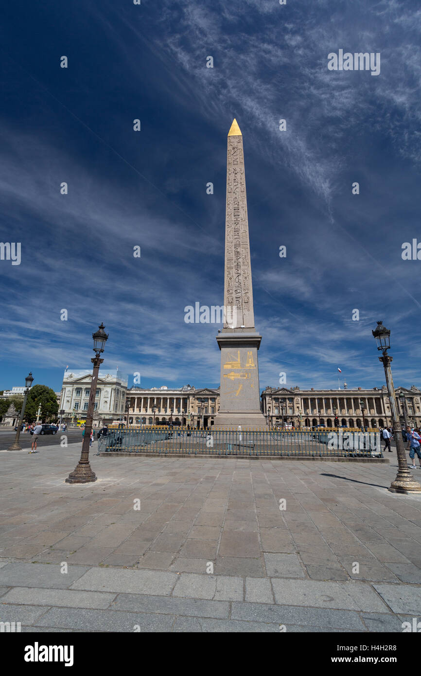 PARIS, FRANCE - August 11, 2016: Beautiful touristic view of Place de ...
