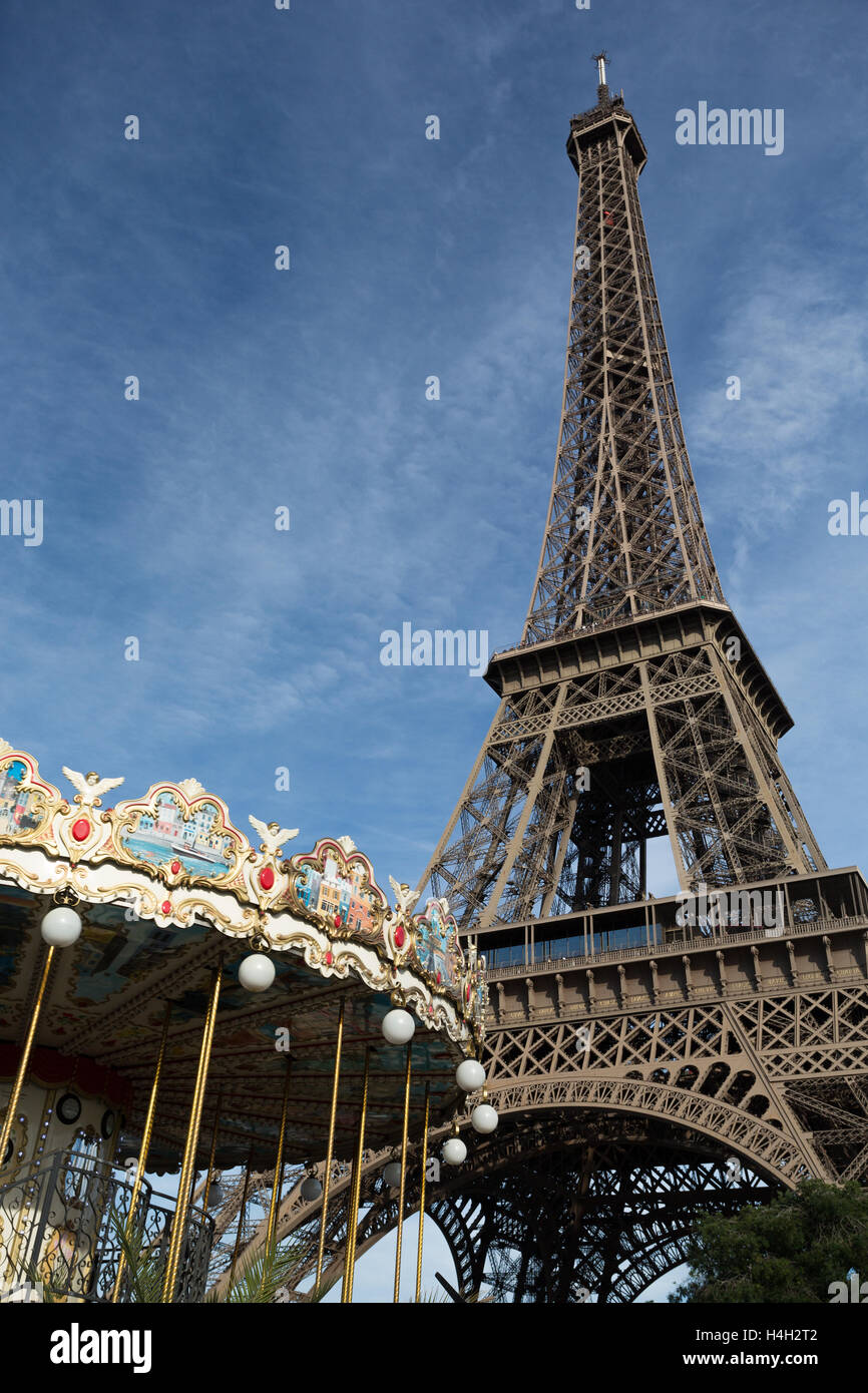 The main attraction of Paris - The Eiffel Tower Stock Photo - Alamy