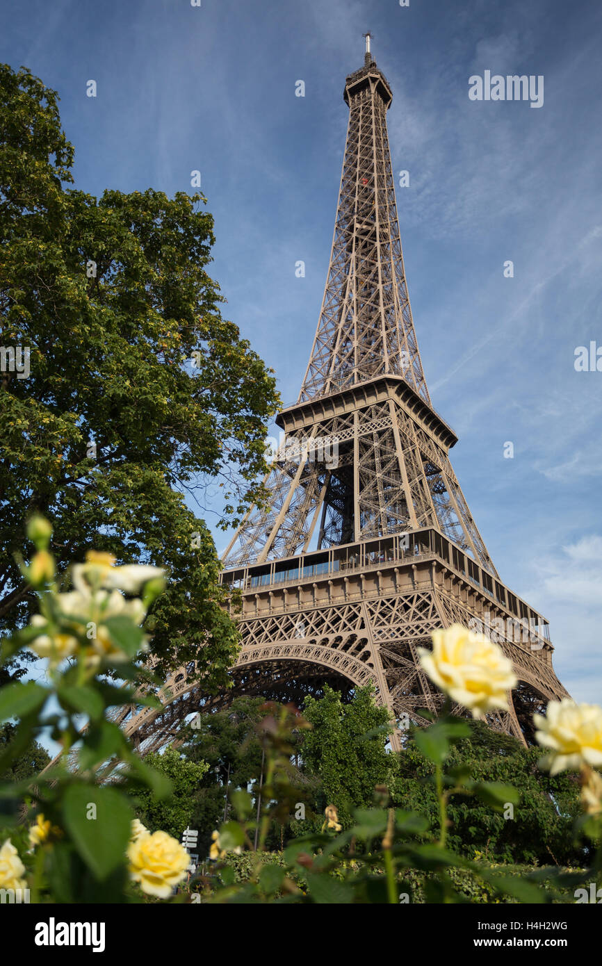 The main attraction of Paris - The Eiffel Tower Stock Photo - Alamy
