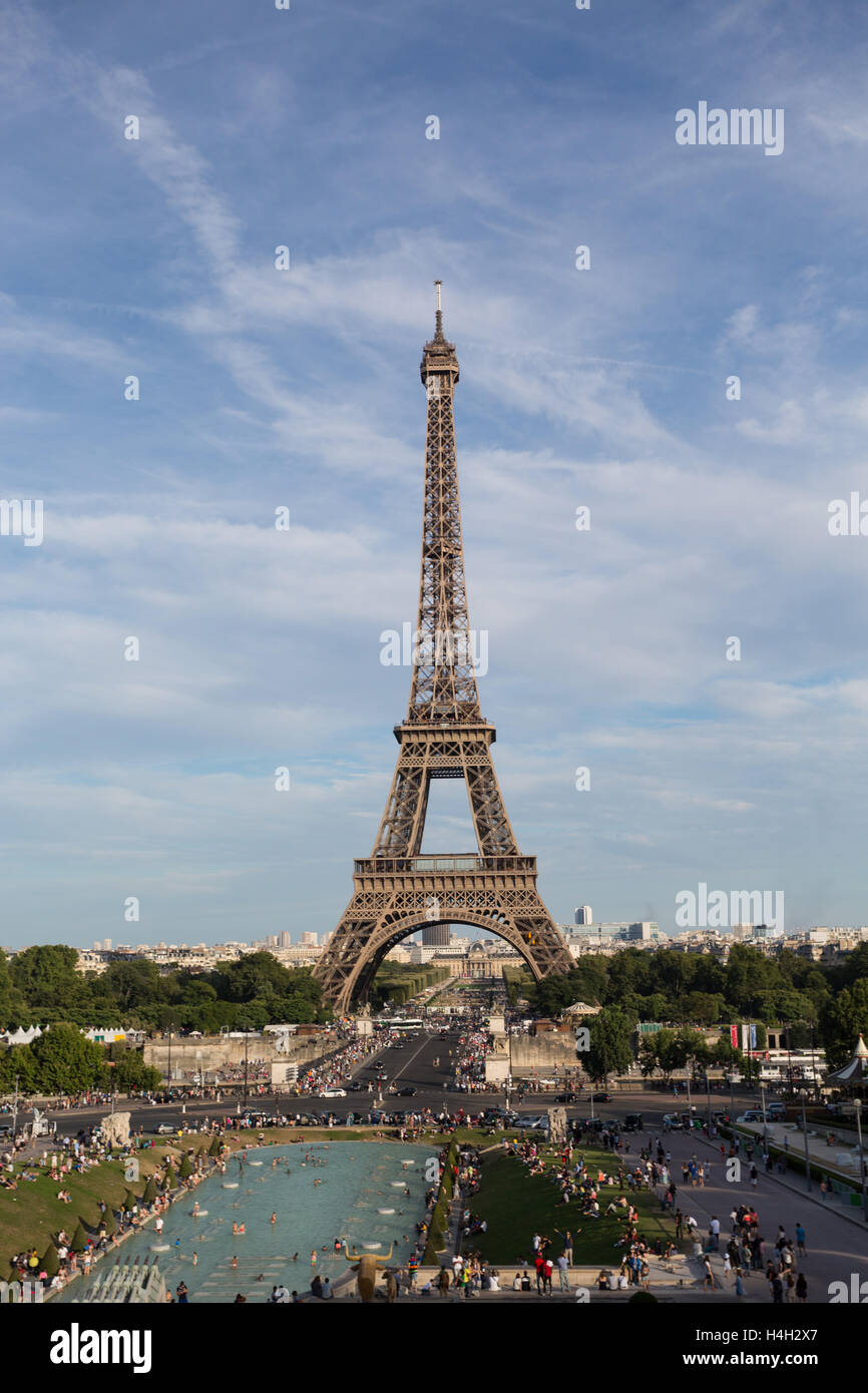 The main attraction of Paris - The Eiffel Tower Stock Photo - Alamy
