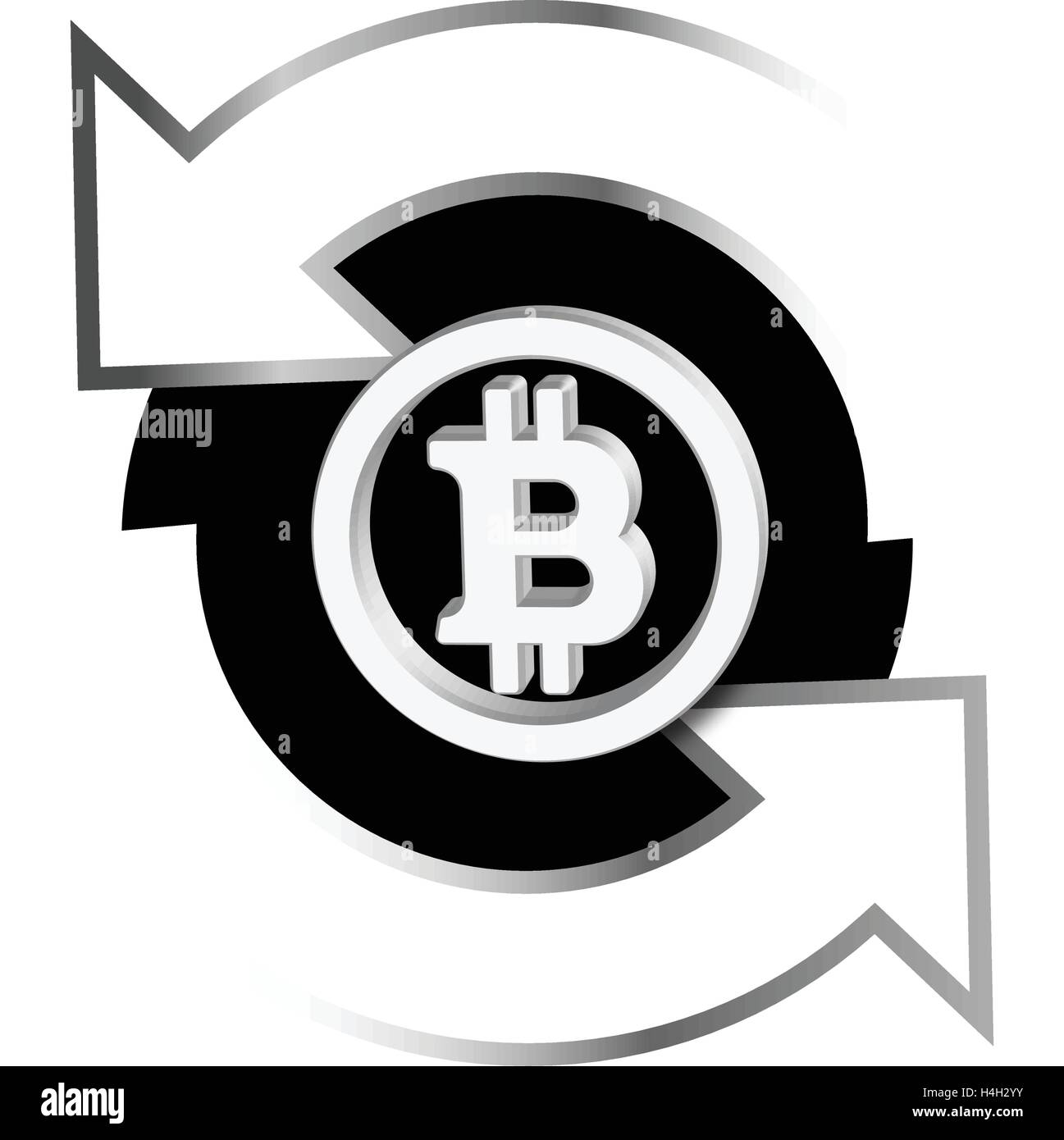Bitcoin Exchange Icon Stock Vector Image & Art - Alamy