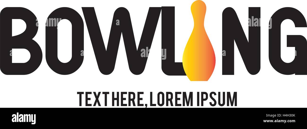 Bowling Logo Design Concept. AI 10 supported Stock Vector Image & Art ...