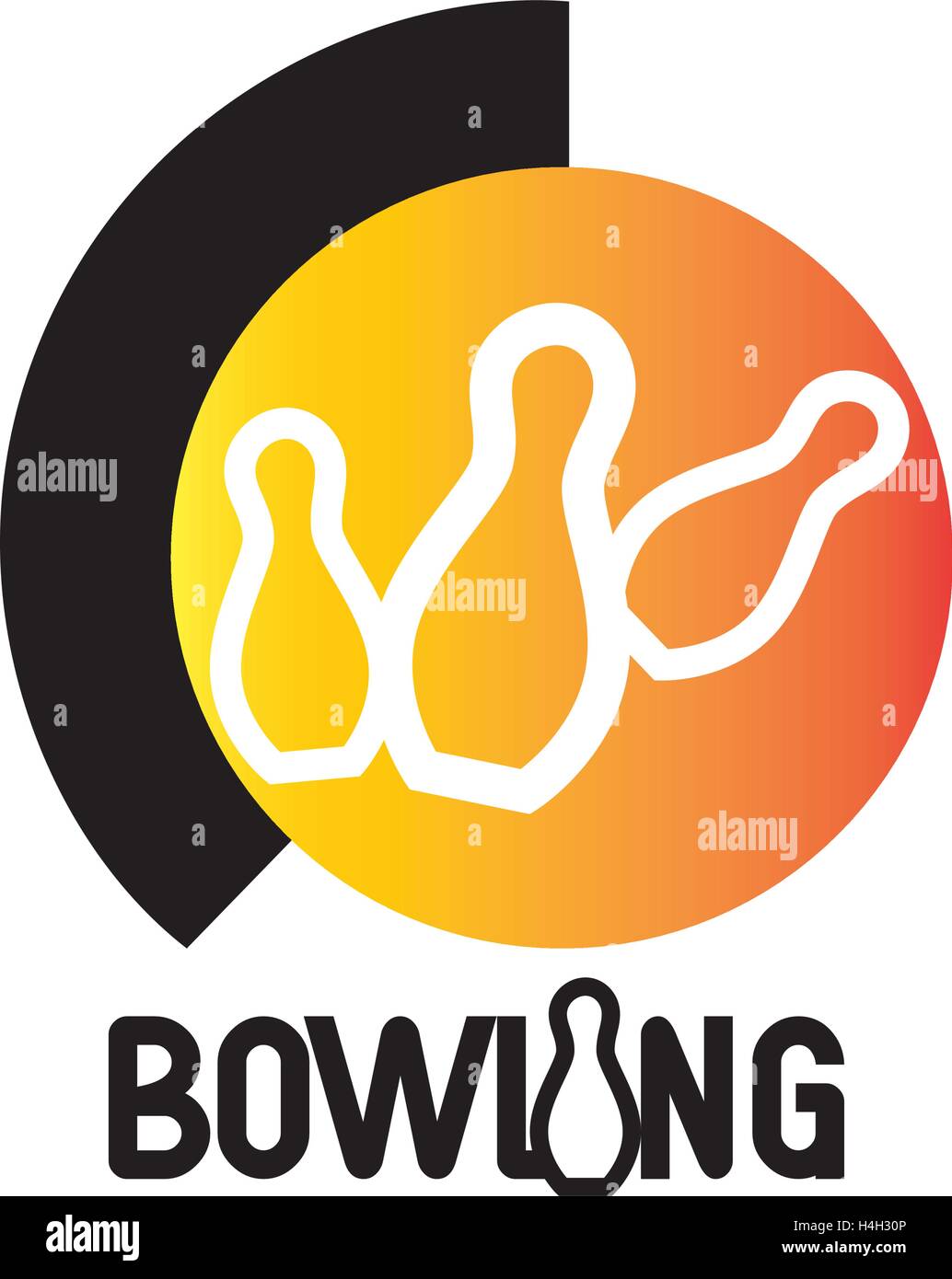 Bowling Logo Design Concept. AI 10 supported Stock Vector Image & Art ...