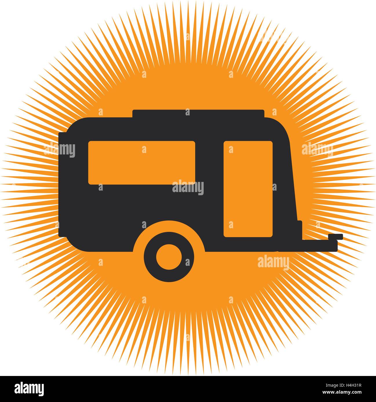 Caravan Design Concept. AI 10 Supported Stock Vector Image & Art - Alamy