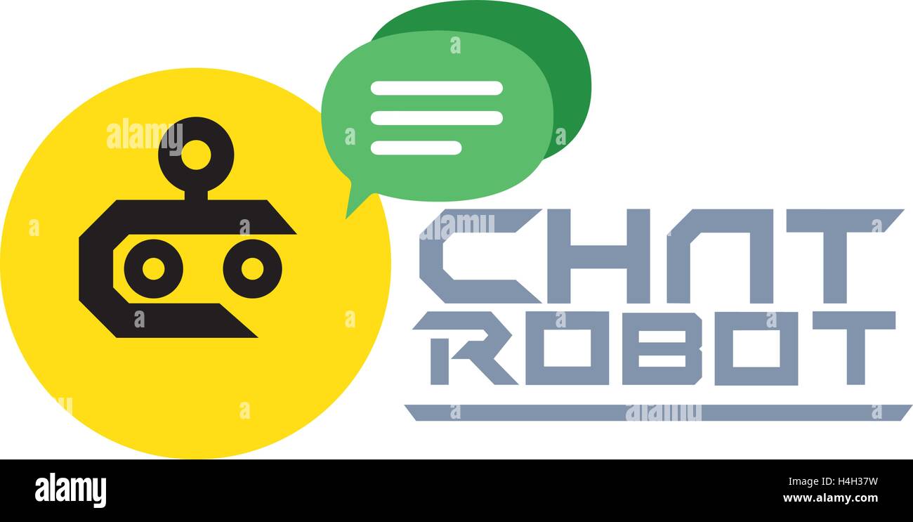 Chat Robot Logo Design Concept. AI 10 Supported Stock Vector Image ...