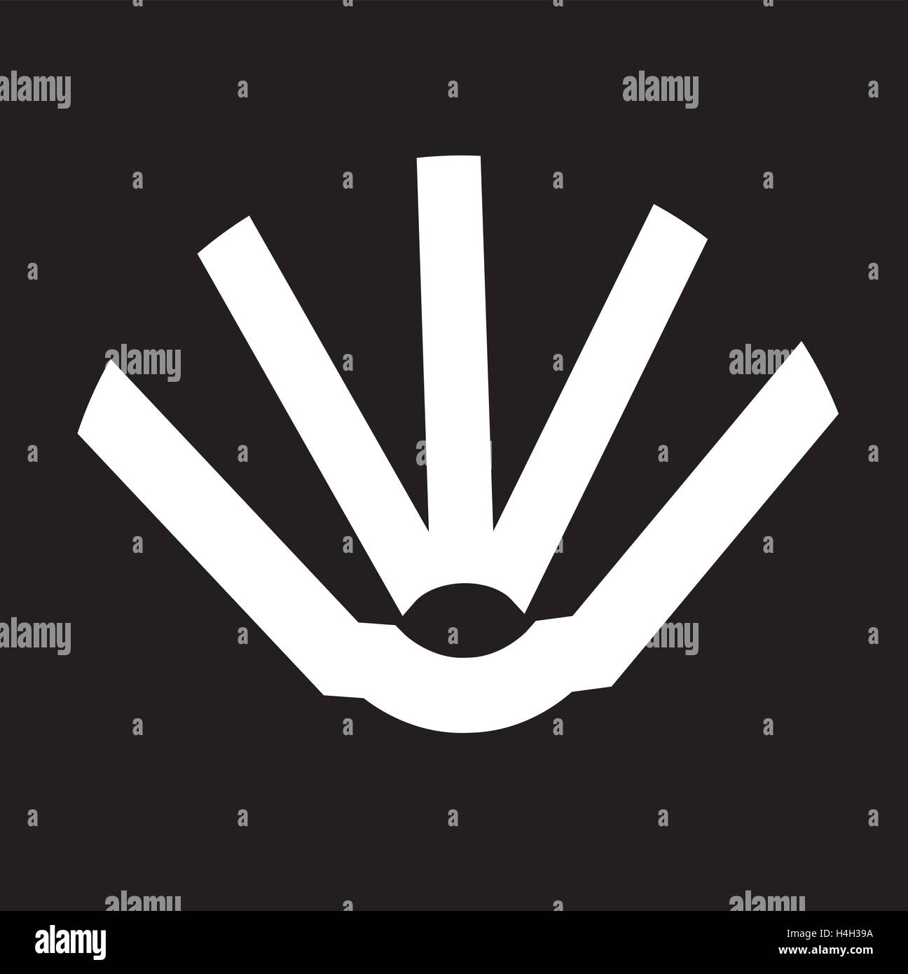 Open book side view Stock Vector Images - Alamy