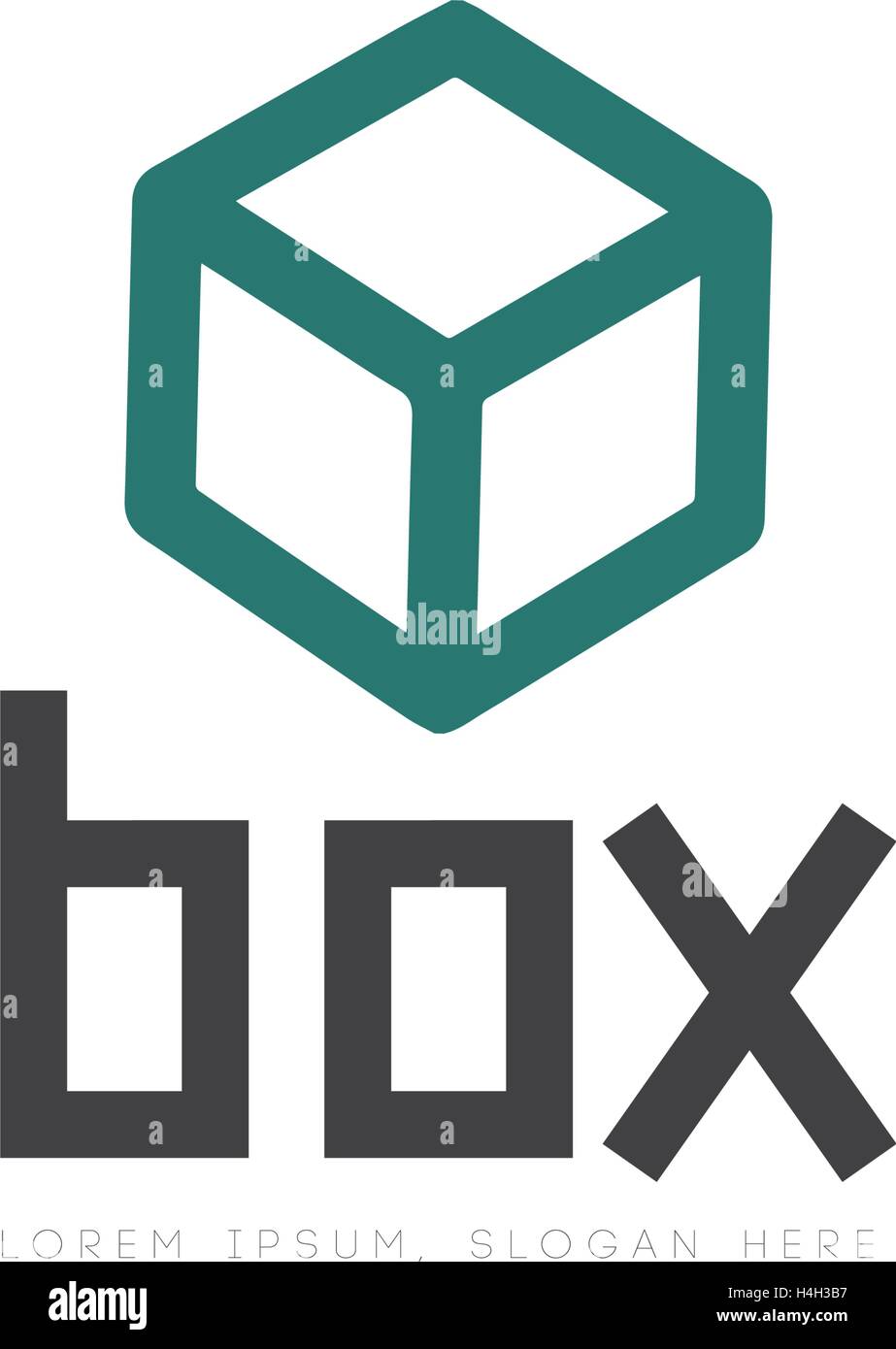 Box Logo Design Stock Vector Image & Art - Alamy