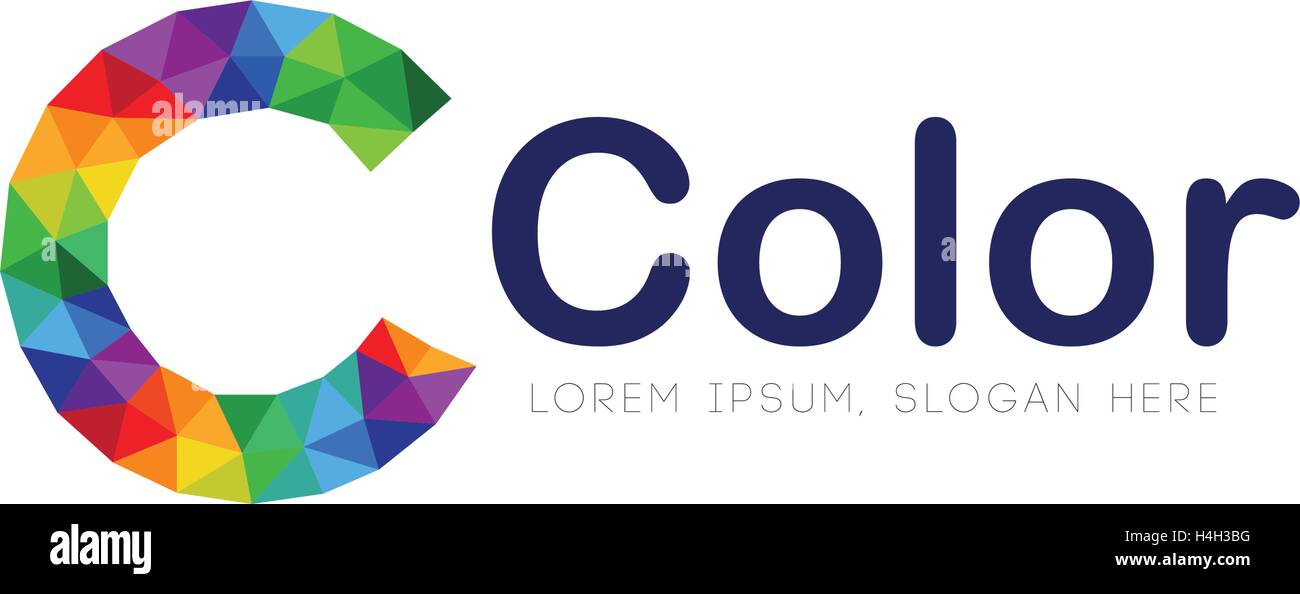 The Color Logo Concept. AI 10 Supported Stock Vector Image & Art - Alamy