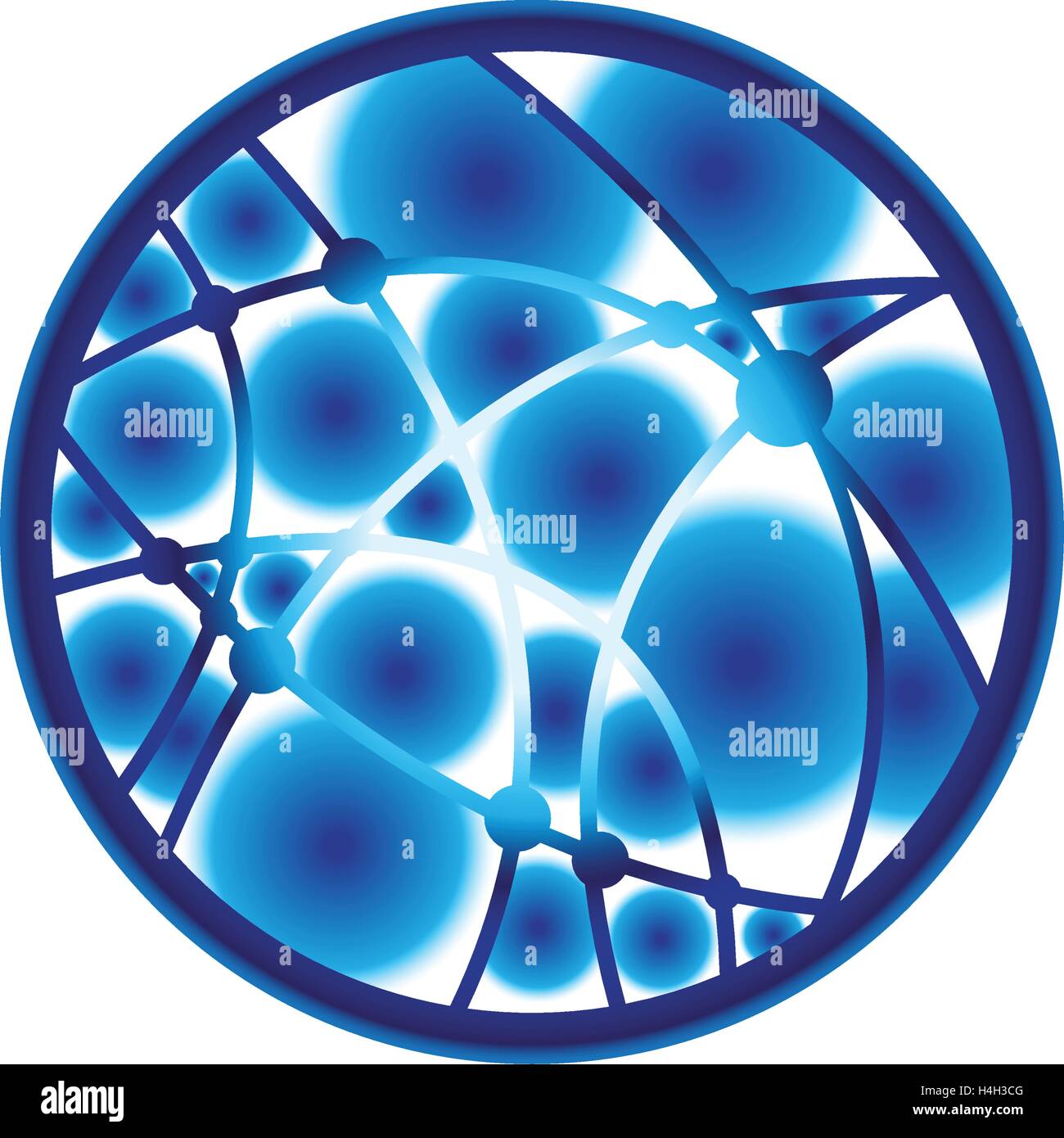 Molecular Logo Concept. AI 10 supported Stock Vector Image & Art - Alamy