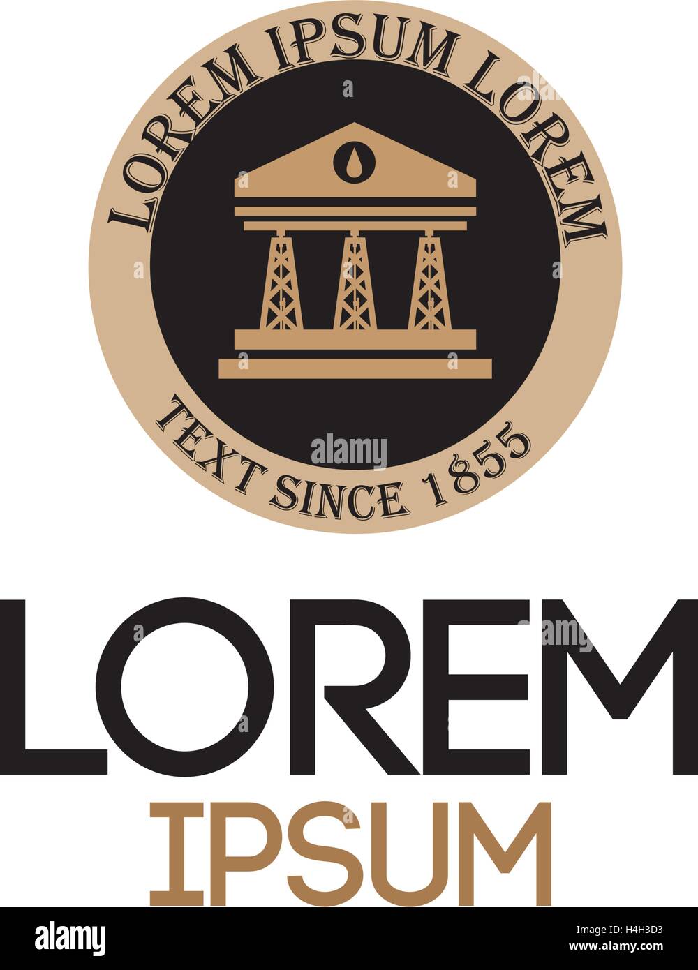 Drilling company design logo concept. AI 10 supported Stock Vector ...