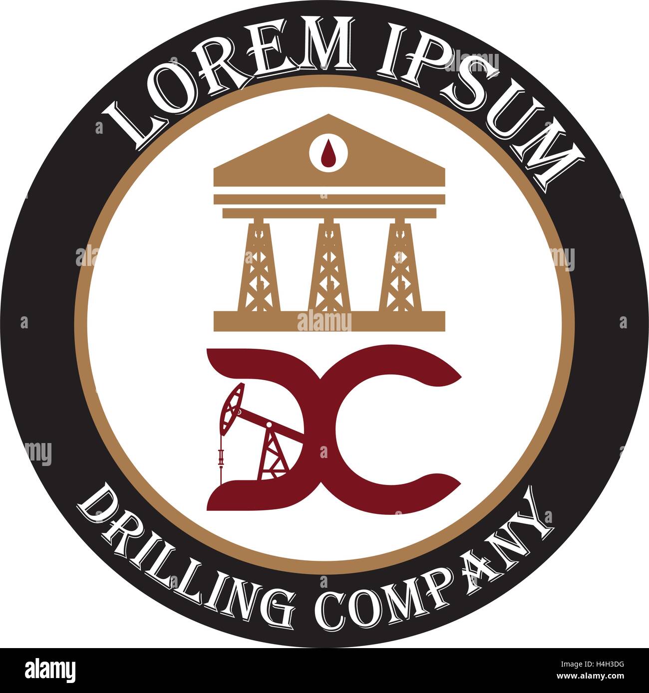 Drilling company design logo concept. AI 10 supported Stock Vector ...