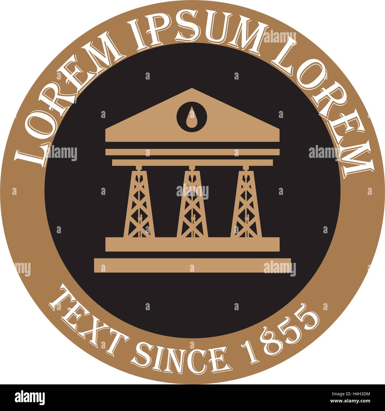 Drilling company design logo concept. AI 10 supported Stock Vector ...