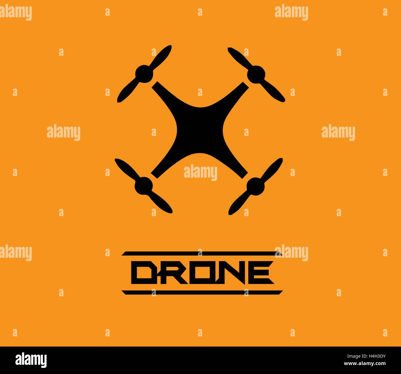 Drone Logo Concept Design. AI 10 Supported Stock Vector Image & Art - Alamy