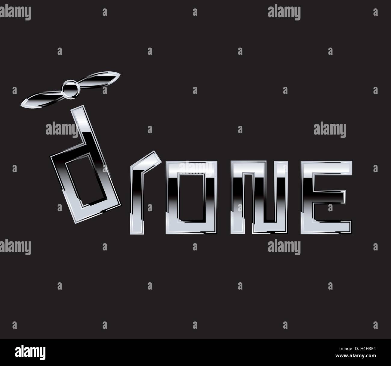 Drone Logo Concept Design. AI 10 Supported Stock Vector Image & Art - Alamy