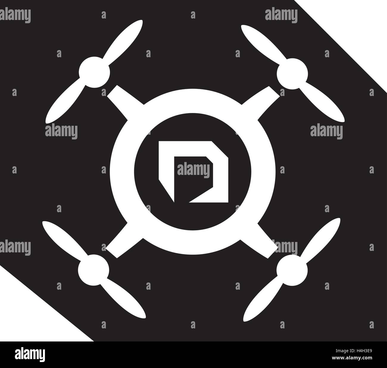 Drone Logo Concept Design. AI 10 Supported Stock Vector Image & Art - Alamy