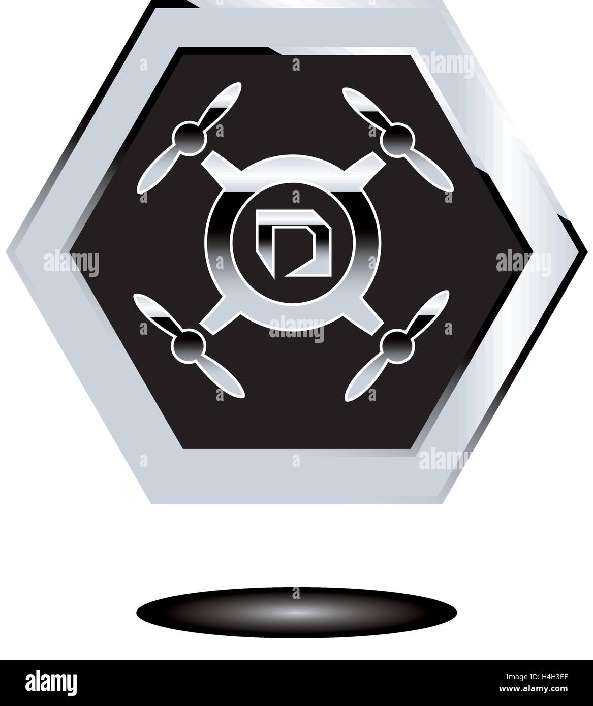 Drone Logo Concept Design. AI 10 Supported Stock Vector Image & Art - Alamy