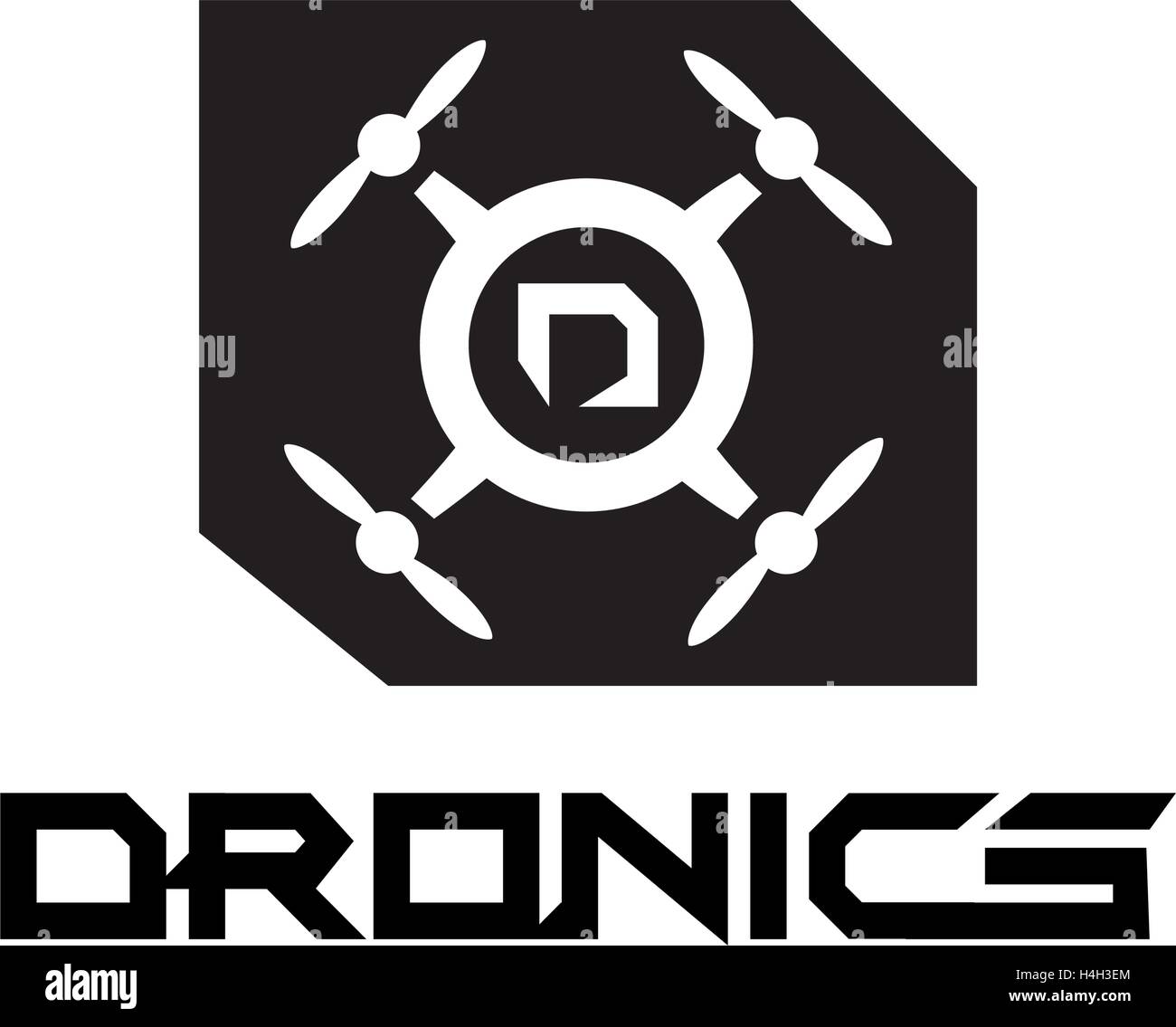 Drone Logo Concept Design. AI 10 Supported Stock Vector Image & Art - Alamy