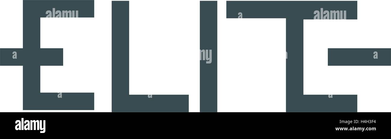 Elite Logo Concept. AI 10 Supported Stock Vector Image & Art - Alamy