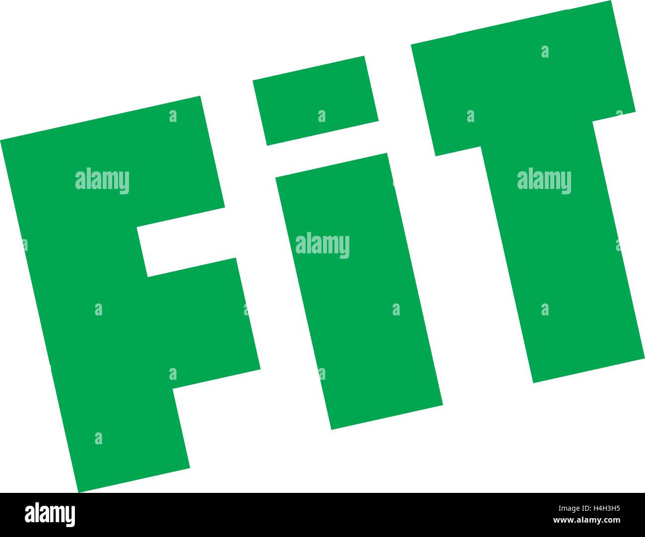 Fit Typography Design Stock Vector Image & Art - Alamy