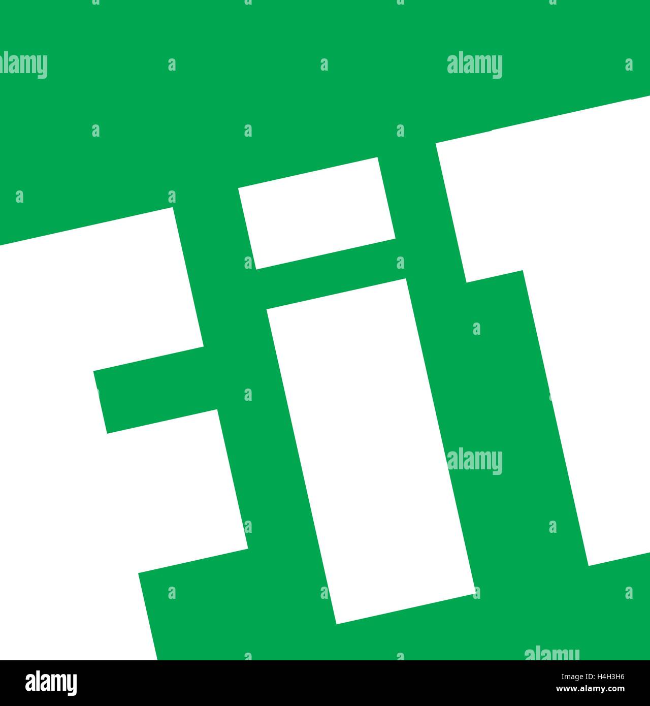 Fit Typography Design Stock Vector Image & Art - Alamy