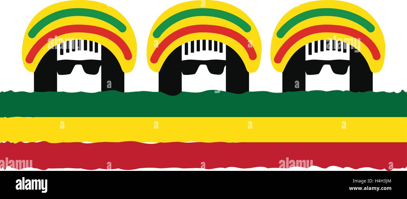 Reggae Culture Concept Design. AI 10 Supported Stock Vector Image & Art ...