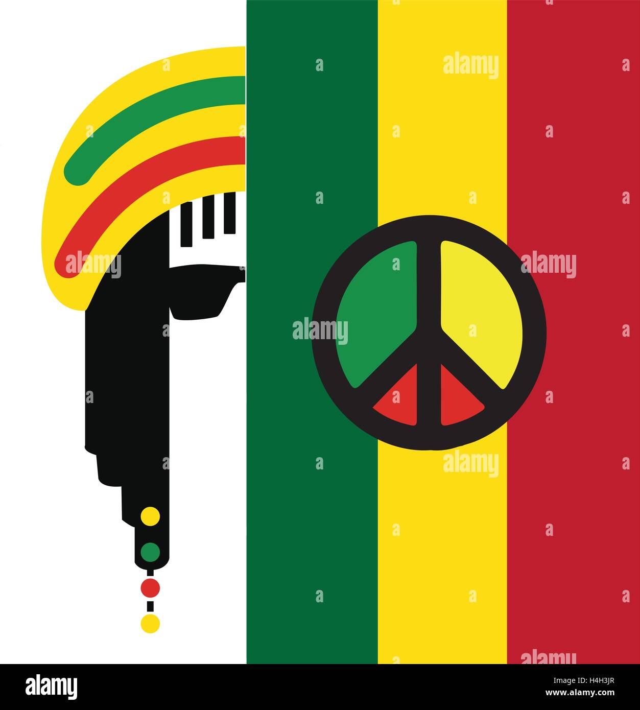 Reggae Culture Concept Design. AI 10 Supported Stock Vector Image & Art ...