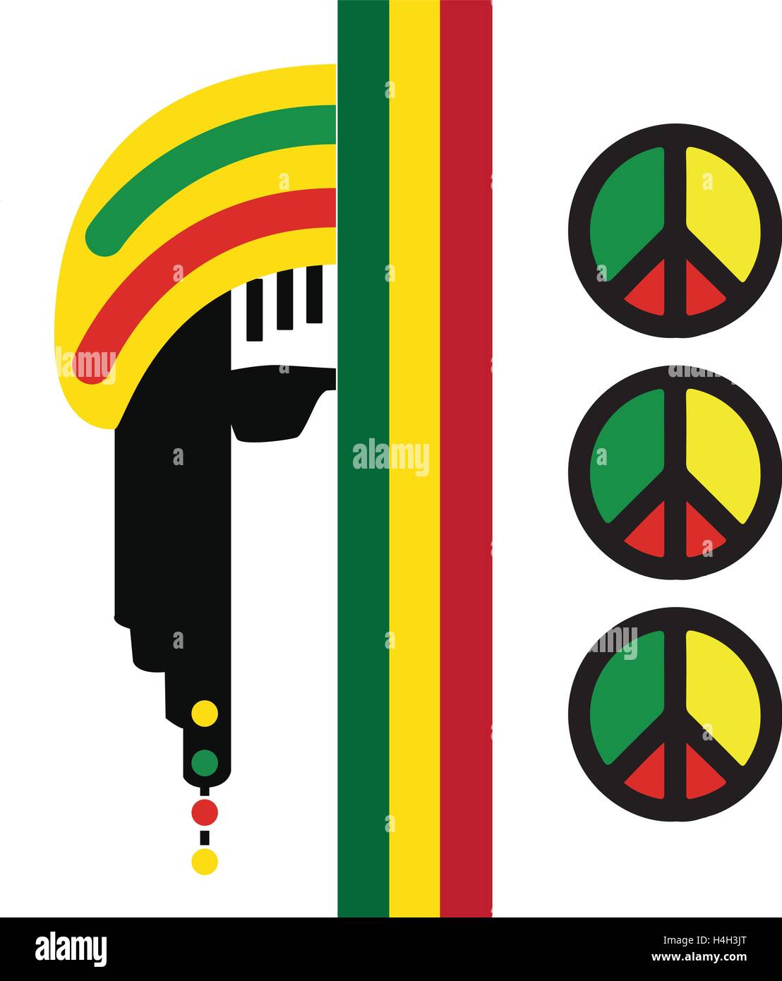 Reggae Culture Concept Design. AI 10 Supported Stock Vector Image & Art ...