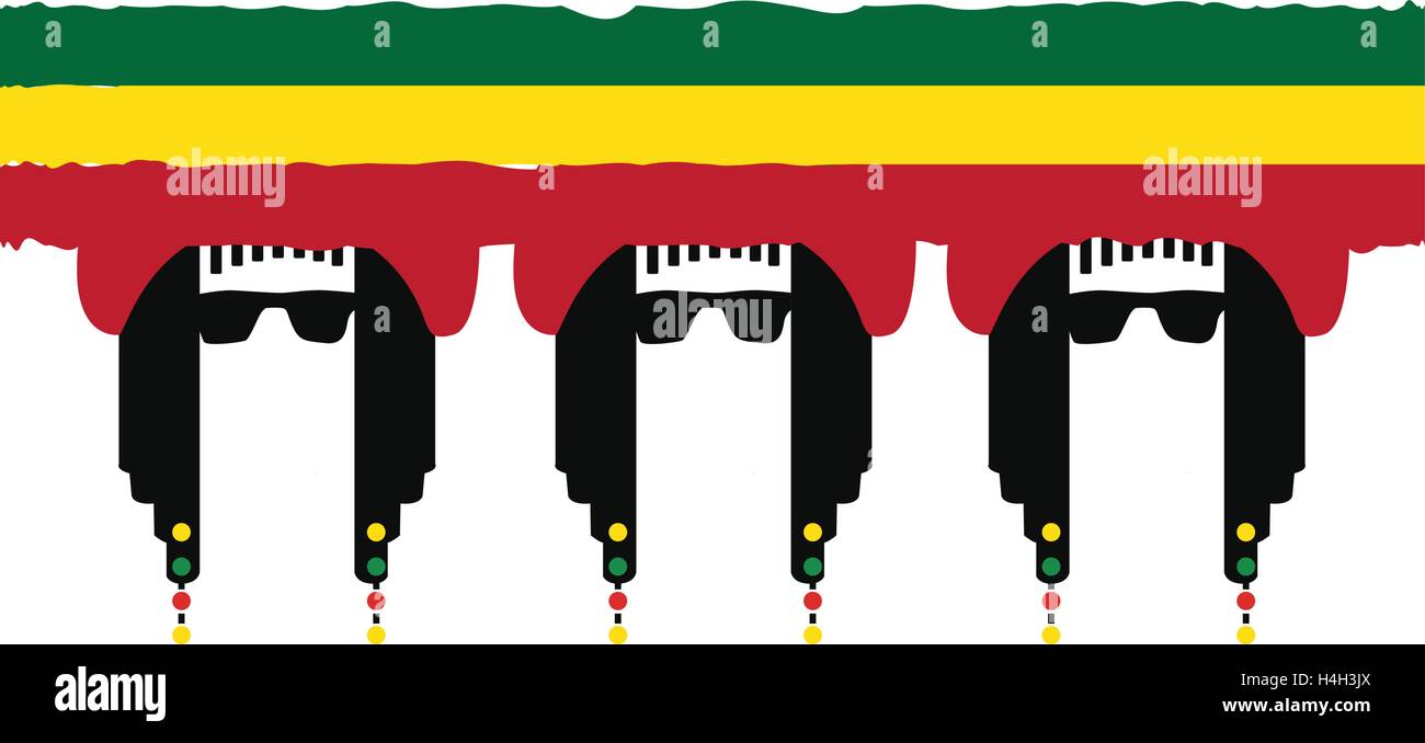 Reggae Culture Concept Design. AI 10 Supported Stock Vector Image & Art ...