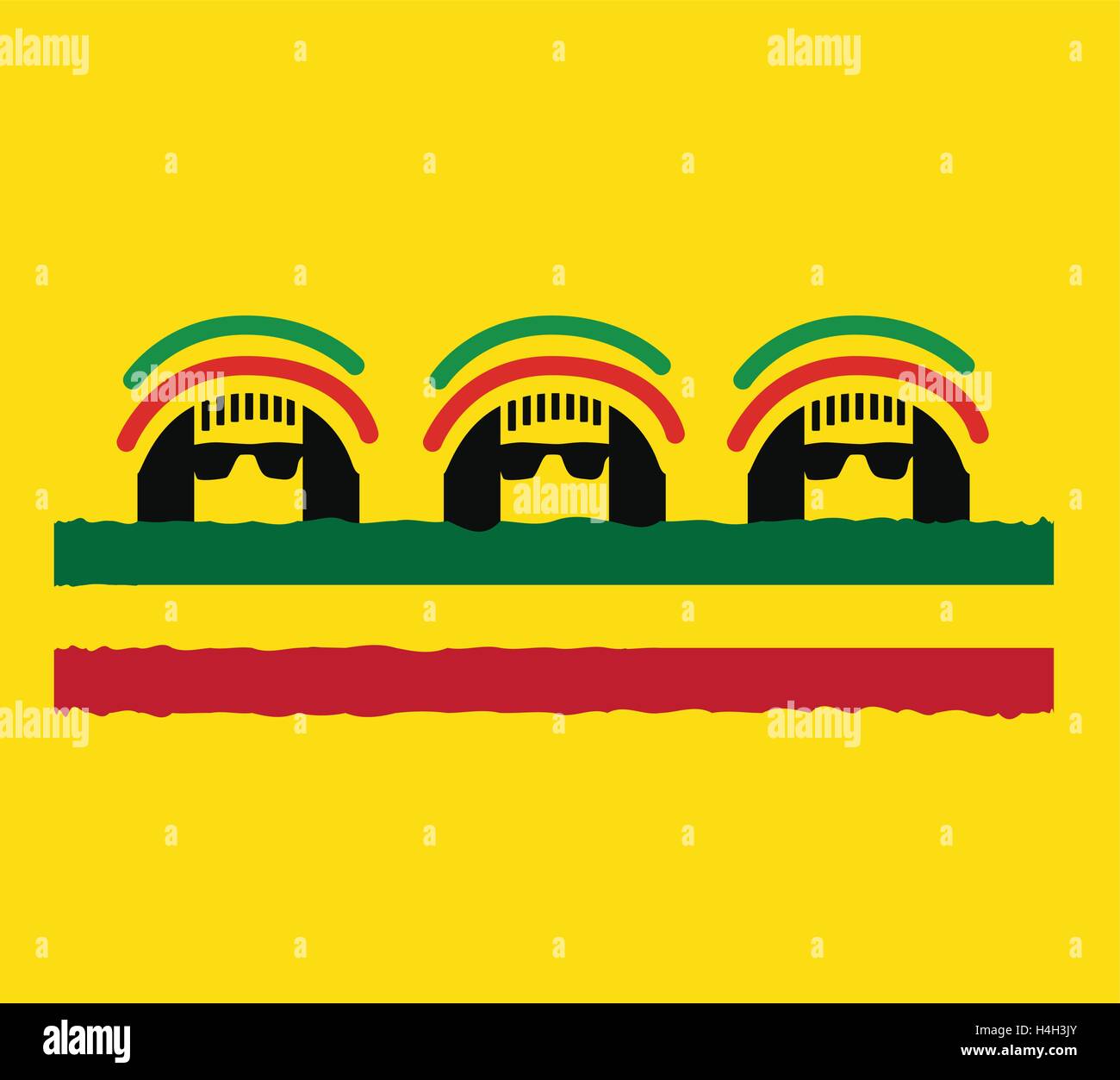 Reggae Culture Concept Design. AI 10 Supported Stock Vector Image & Art ...