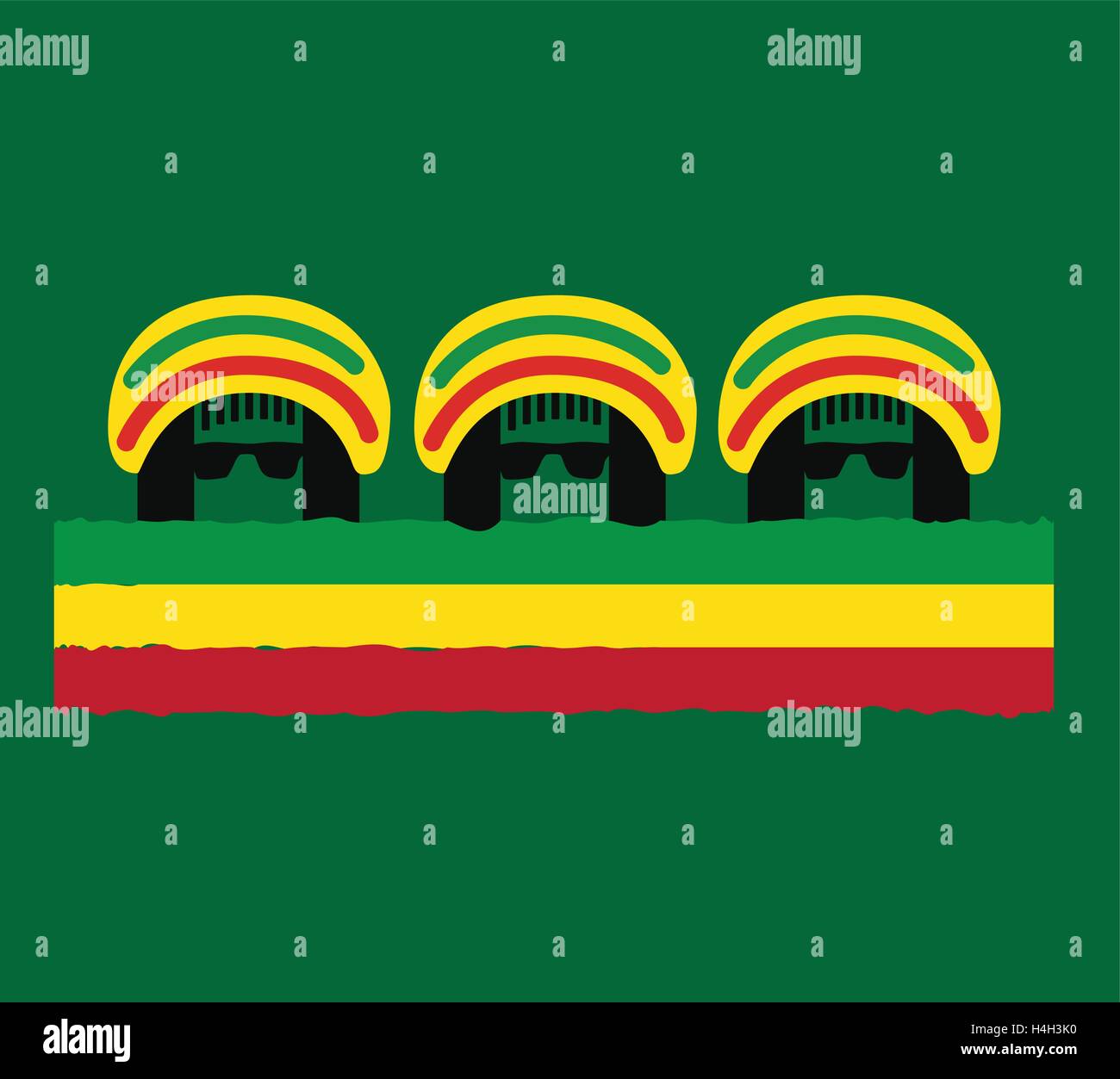 Reggae Culture Concept Design. AI 10 Supported Stock Vector Image & Art ...