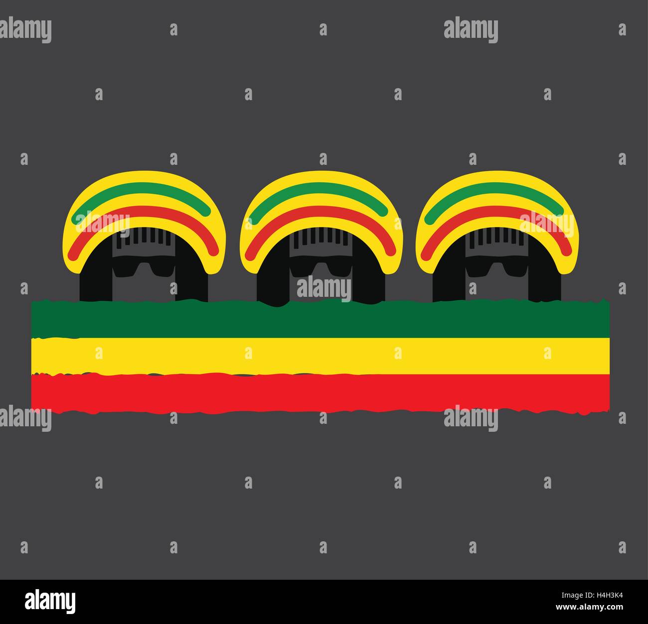 Reggae Culture Concept Design. AI 10 Supported Stock Vector Image & Art ...