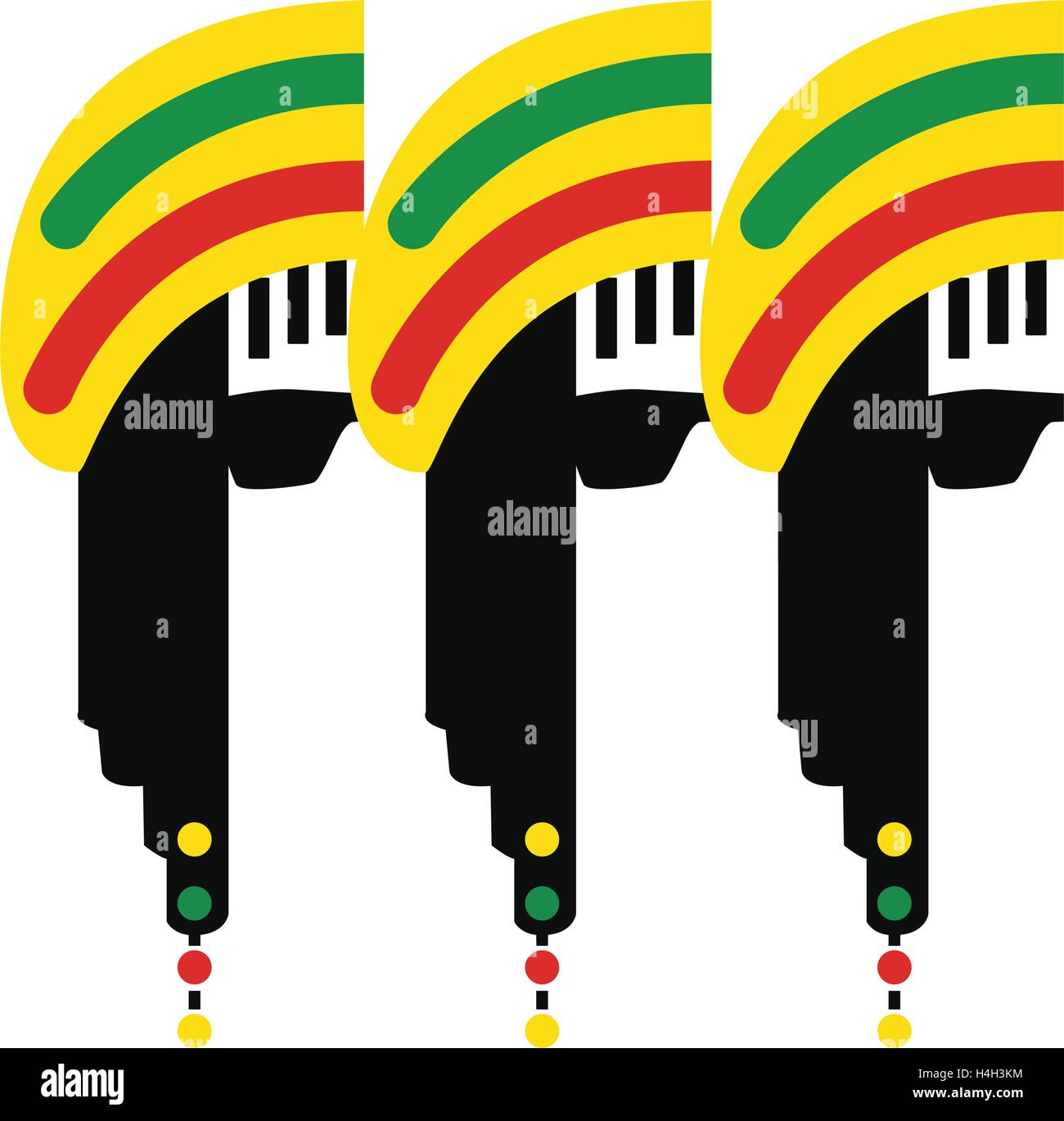 Jamaika silhouette Stock Vector Images - Alamy