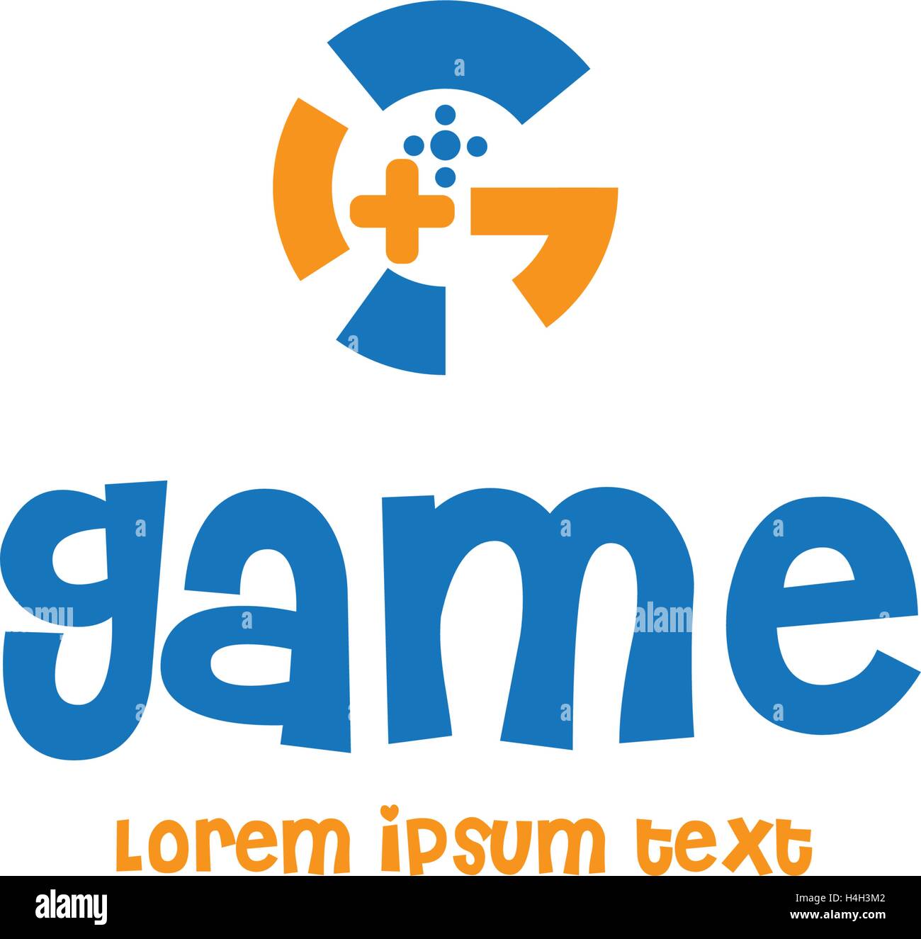 Game Logo Design Concept. AI 10 supported Stock Vector Image & Art - Alamy