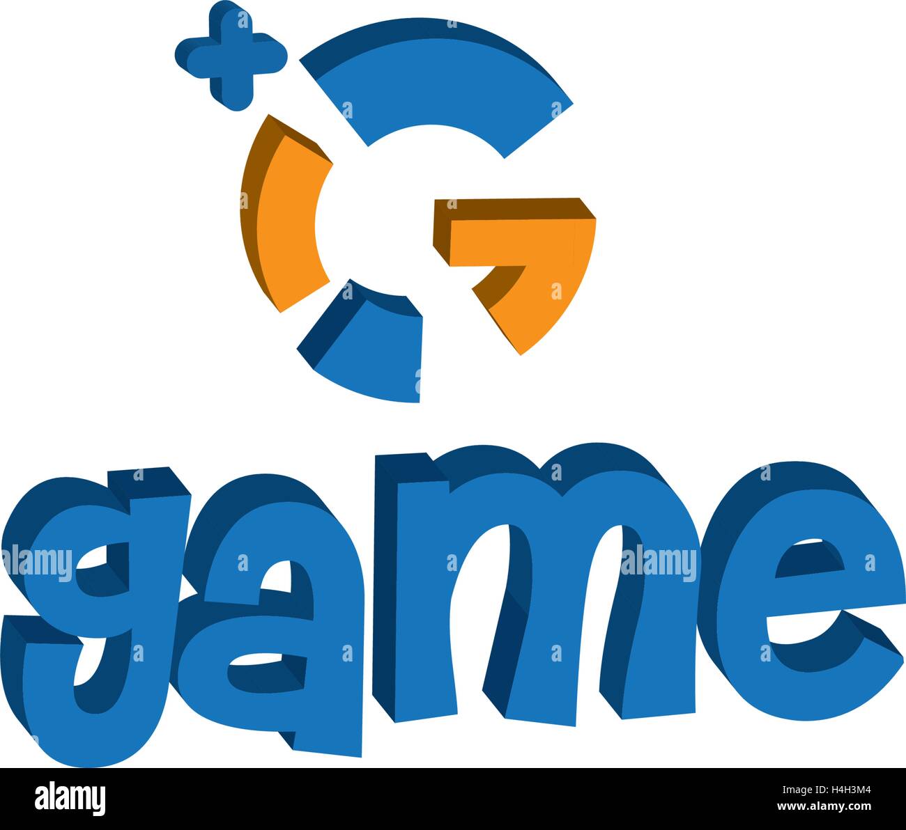 Game Logo Design Concept. AI 10 supported Stock Vector Image & Art - Alamy