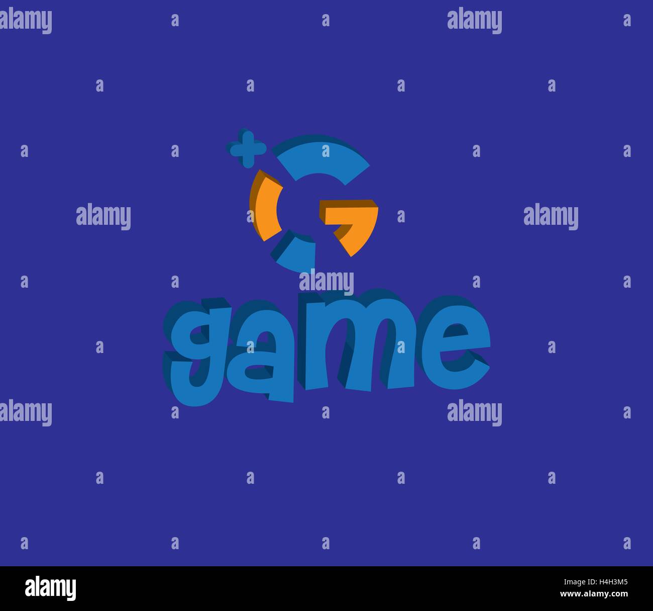 Game Logo Design Concept. AI 10 supported Stock Vector Image & Art - Alamy