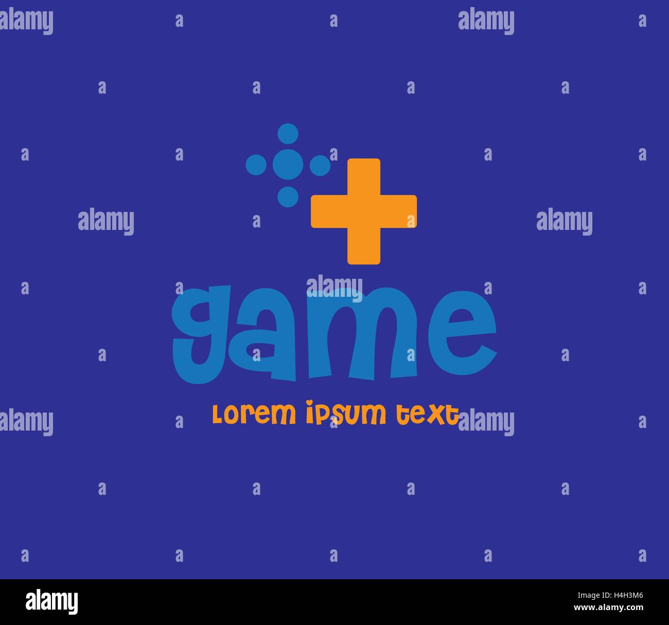 Game Logo Design Concept. AI 10 supported Stock Vector Image & Art - Alamy