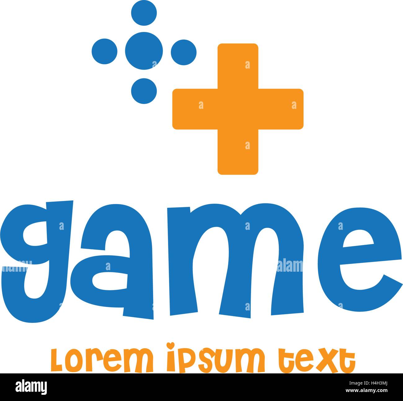Game Logo Design Concept. AI 10 supported Stock Vector Image & Art - Alamy